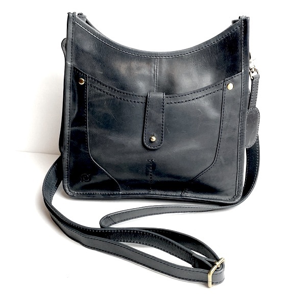 Born | Bags | Born Leathercrossbody Handbag Purse Dark Grey 95 Tall ...
